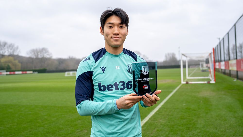 Stoke City FC - Bae Junho voted February Player of the Month