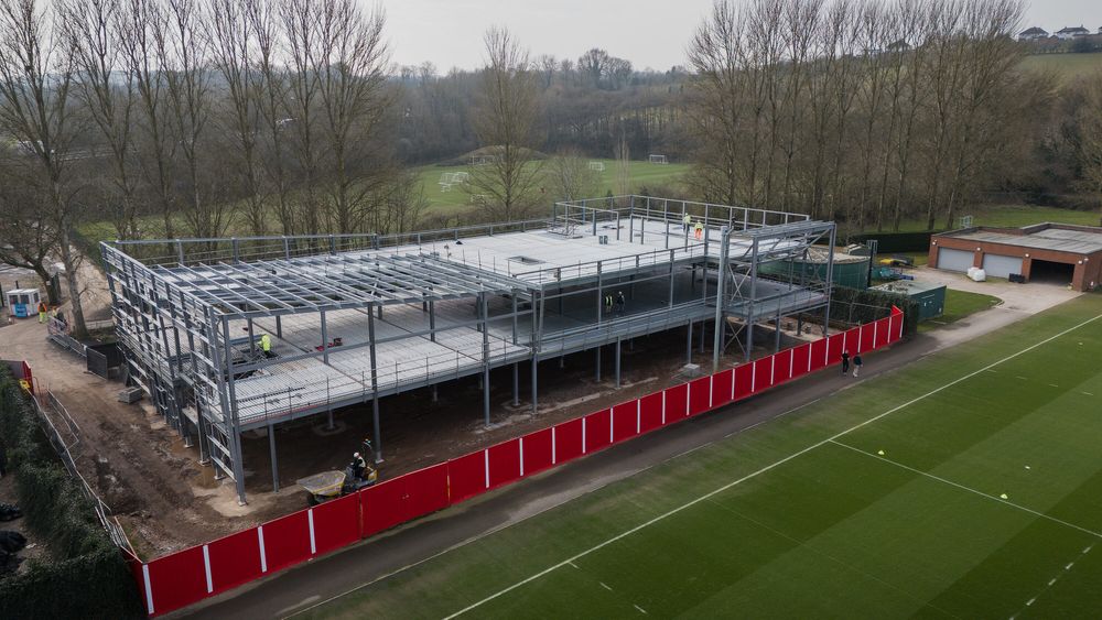 Stoke City FC - Work continues on new first team training facility