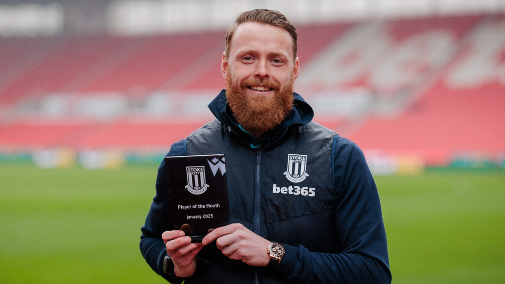 Stoke City FC - Johansson scoops up January Player of the Month